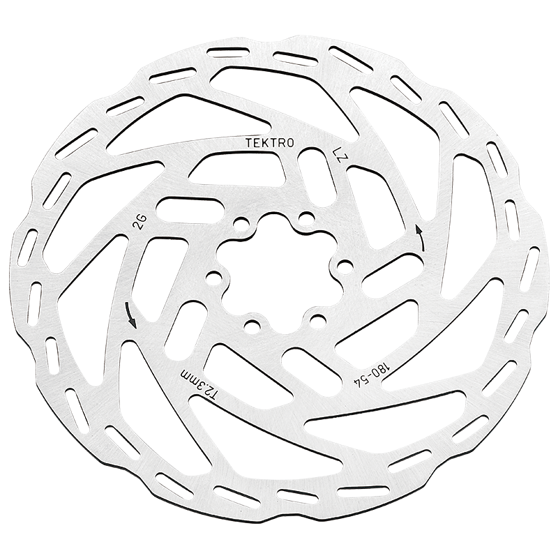 Tektro TR-54 Disc Brake Rotor - 203mm, 6-Bolt, 2.3mm Thickness, Silver ...